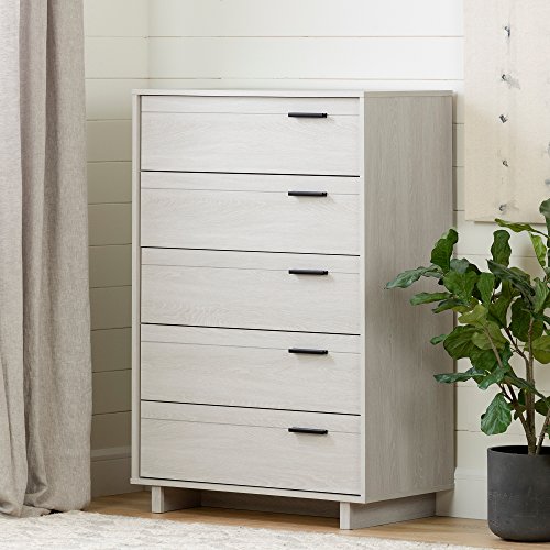 South Shore Fynn 5-Drawer Chest, Winter Oak