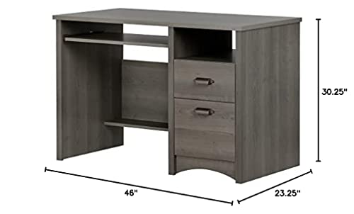 South Shore Gascony Desk, Gray Maple