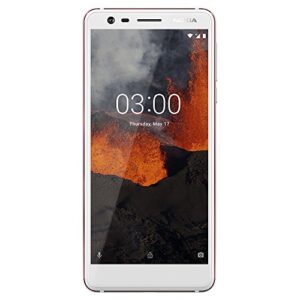 nokia 3.1 - android 9.0 pie - 16 gb - dual sim unlocked smartphone (at&t/t-mobile/metropcs/cricket/mint) - 5.2" screen - white - u.s. warranty