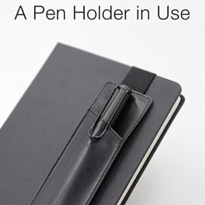 diodrio, Pen Holder, Pencil Holder, Pen Sleeve Case for Notebooks, Journals, Rigid Tablet Covers. Ultra Flat Design, Detachable, Elastic Band, Premium Soft Touch PU Leather. 2 Per Pack.