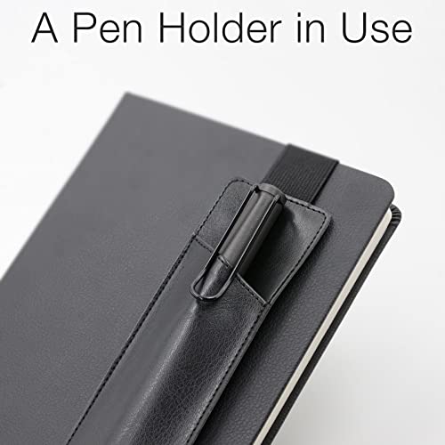 diodrio, Pen Holder, Pencil Holder, Pen Sleeve Case for Notebooks, Journals, Rigid Tablet Covers. Ultra Flat Design, Detachable, Elastic Band, Premium Soft Touch PU Leather. 2 Per Pack.