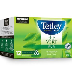 12 Pack Single Serve Tetley Green Tea K-Cup Pods