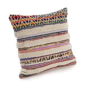 LR Home Callie Throw Pillow, 18" x 18", Multi/Natural