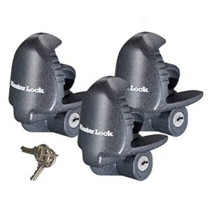 master lock - (3) keyed alike universal trailer coupler locks 379ka-3