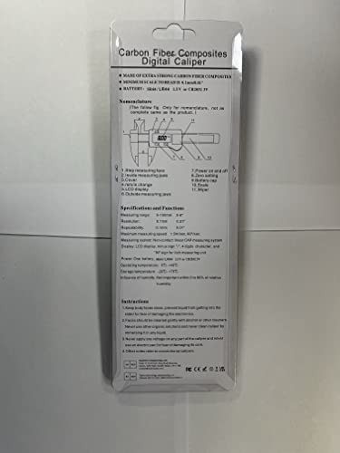 Digital Caliper, Adoric 0-6" Calipers Measuring Tool - Electronic Micrometer Caliper with Large LCD Screen, Auto-Off Feature, Inch and Millimeter Conversion