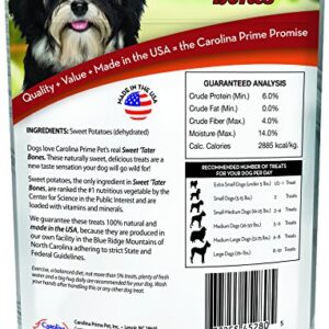 Carolina Prime Pet 45281 Sweet Tater Bone Treat For Dogs ( 1 Pouch), One Size