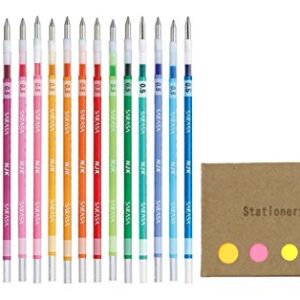 Zebra Sarasa Select Multi Pen Refill, 0.5mm 18 Color Refills, Sticky Notes Value Set