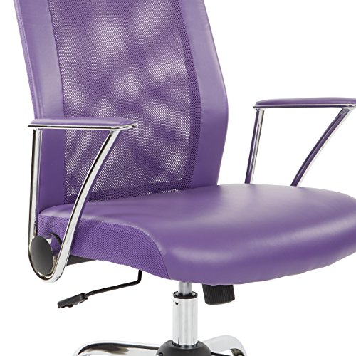 OSP Home Furnishings Bridgeway Office Chair, Purple