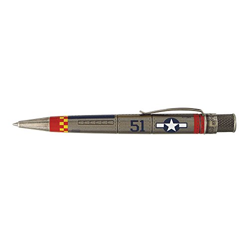 Retro 51 Vintage Metalsmith Collection Rollerball Pen, P-51 Mustang WWII Plane design (VRR-1343)