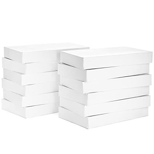 Hallmark Large Gift Boxes with Lids (12 X-Large Shirt Boxes for Sweaters or Robes) for Christmas, Holidays, Birthdays and More