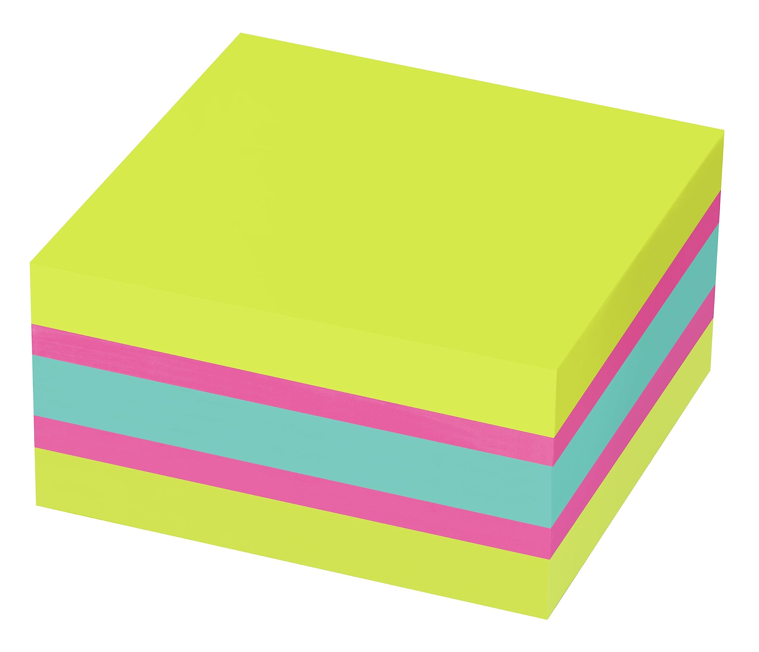 Post-it Super Sticky Notes, 3 in x 3 in, 1 Cube, 2x the Sticking Power, Bright Colors, Recyclable (2027-SSGFA)