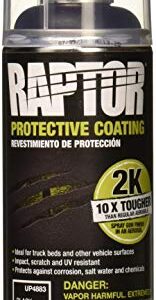 RAPTOR Black UP4883 Bedliner 13.02 Oz 2K Aerosol, 7d-3 Cubic_Meters, 400ml