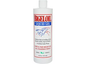 bigeloil absorbine liniment 14 oz qt liquid gel rub pain relief sore muscles joints arthritis horse sheep cows