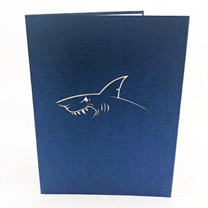 Liif Jumping Shark Greeting Pop Up Card For All Occassion, Pop Up Birthday Card, Happy Funny Birthday Card, Fathers Day Card, Shark Card, Retirement Card, Unique Gifts