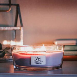 WoodWick Ellipse Scented Candle, Lavender Spa, 16oz | Up to 50 Hours Burn Time