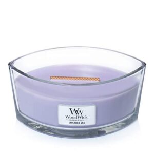 WoodWick Ellipse Scented Candle, Lavender Spa, 16oz | Up to 50 Hours Burn Time