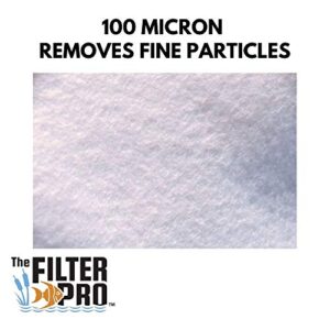 The Filter Pro Filter Sock, 100 Micron, 7" Flange x 16" Long, 10 Pack, Perfect for Aquariums, Made in USA