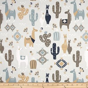 premier prints llama love awendela, fabric by the yard