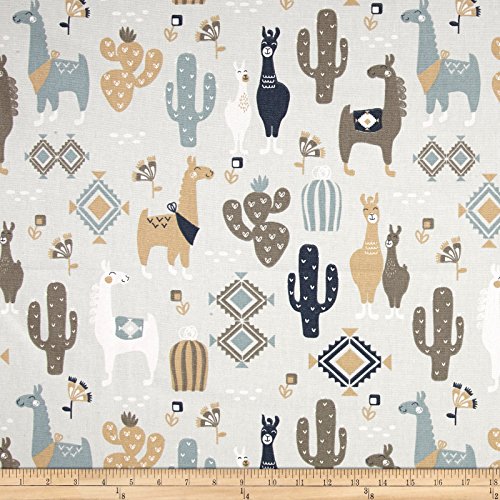 Premier Prints Llama Love Awendela, Fabric by the Yard