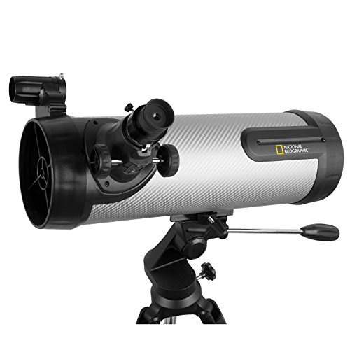 BRESSER National Geographic NT 114CF Silver Carbon Fiber Telescope 80-20114