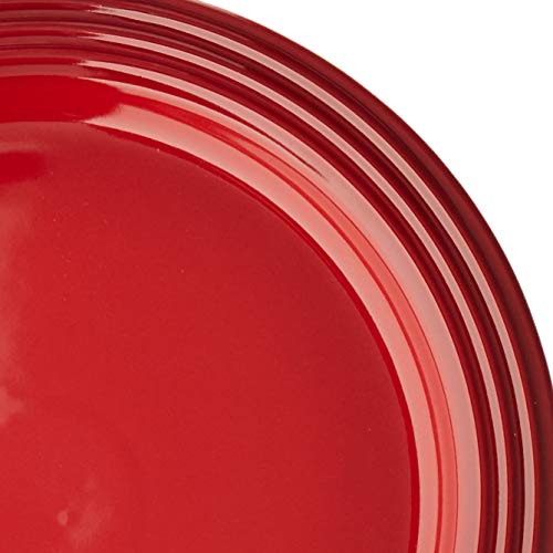 Le Creuset Stoneware Set of 4 Dinner Plates, 10.5" each, Cerise