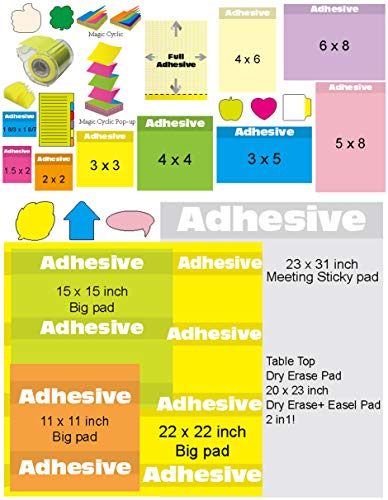 4A 4A 5084-N-L Sticky Notes, 5 x 8 Inches, Large Size, Lined, 4 Neon Colors, Self-Stick Notes, 50 Sheets/Pad, 4 Pads/Pack, 200 Sheets/Pack