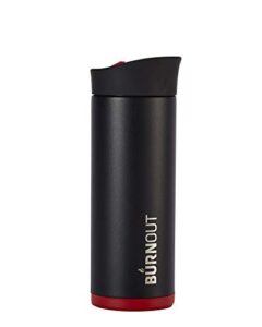 burnout temperature regulating travel mug 16 oz black - drink now & heatzorb tech