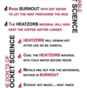 BURNOUT Temperature Regulating Travel Mug 16 oz Black - Drink NOW & HeatZorb Tech