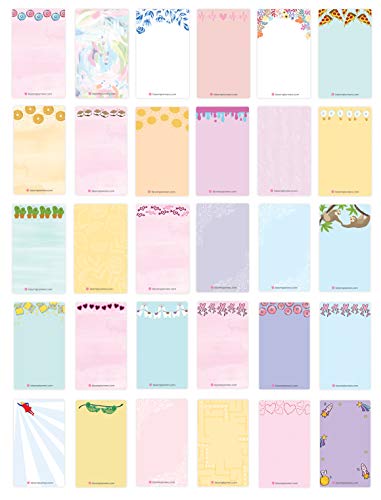 bloom daily planners Love Note Card Deck - Cute Sentimental Quote Cards - Set of Thirty 2" x 3.5" Cards - Assorted Designs