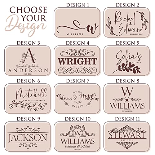 Personalized Cutting Board, 11 Designs, 5 Wood Styles Cutting Board - Wedding Gifts for Couple, Housewarming Gifts, Personalized Gifts for Mom and Dad, Grandma Gifts, Engraved Kitchen Sign