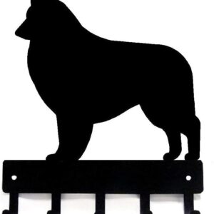 The Metal Peddler Belgian Tervuren Dog - Key Holder for Wall - Small 6 inch Wide - Made in USA; Gift for Dog Lovers