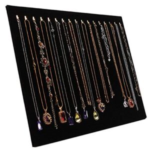 tinsow 14.7"x12" 17 hook necklace jewelry tray/display organizer/pad/showcase/display case