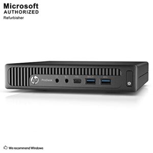 HP 600 G2 Micro Computer Mini Tower PC (Intel Quad Core i3-6100T, 16GB DDR4 Ram, 256GB Solid State SSD, WIFI, VGA, USB 3.0) Win 10 Pro (Renewed)