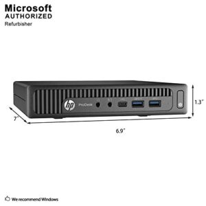 HP 600 G2 Micro Computer Mini Tower PC (Intel Quad Core i3-6100T, 16GB DDR4 Ram, 256GB Solid State SSD, WIFI, VGA, USB 3.0) Win 10 Pro (Renewed)