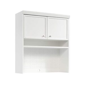 sauder craft pro series hutch, white finish