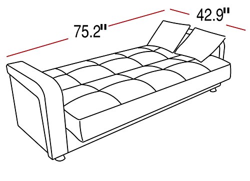 ISTIKBAL Multifunctional Furniture VISION Collection (Sofa Sleeper) DIEGO GRAY