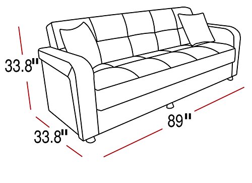 ISTIKBAL Multifunctional Furniture VISION Collection (Sofa Sleeper) DIEGO GRAY