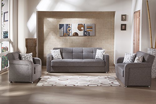 ISTIKBAL Multifunctional Furniture VISION Collection (Sofa Sleeper) DIEGO GRAY