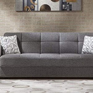 ISTIKBAL Multifunctional Furniture VISION Collection (Sofa Sleeper) DIEGO GRAY