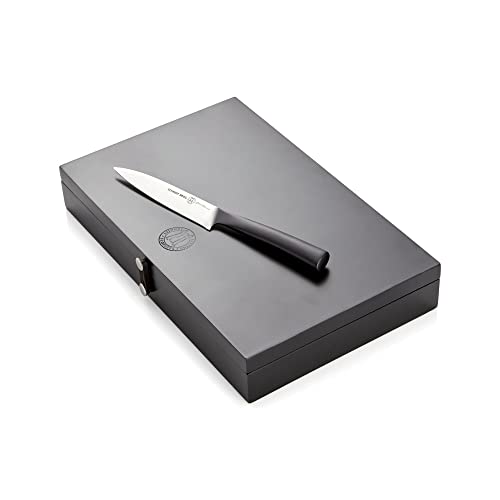 Schmidt Brothers - Carbon 6, 6-Piece Jumbo Steak Knife Set, High Carbon German Stainless Cutlery in a Wood Gift Box