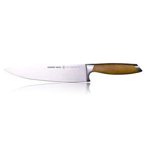 schmidt brothers - bonded teak, 8" chef knife, high-carbon german stainless steel cutlery