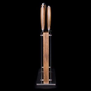 Schmidt Bros. Acacia Downtown Magnetic Knife Block Schmidt-22-Series, Up to 18-Piece