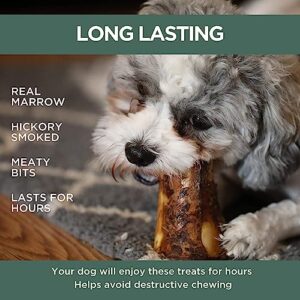 K9 Connoisseur Natural Dog Treats for Large Dogs Aggressive Chewers Made in USA Only Grain & Rawhide Free Long Lasting Marrow Filled Dog Bones for Medium Dogs Also Great Treat for a Small Breed 8 Pack