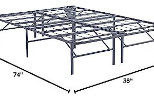 Ashley Furniture Signature Design - Better than a Boxspring Mattress Riser - Under Bed Storage Space - Full - Gray