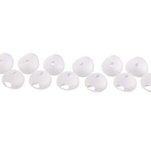 XCESSOR 7 Pairs (14 Pieces) of Silicone Replacement Apple Earphone Earbud Covers. Replacement Ear Tips for Apple Earphones. Transparent