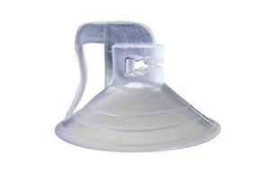 clear plastic suction cup hooks - 4 cm (1-5/8 in) wide, set of 10, pop up handles and grips for glass, windows, windshield, metal, tile, kitchen, bathroom mirror, shower wall, terrarium, car window