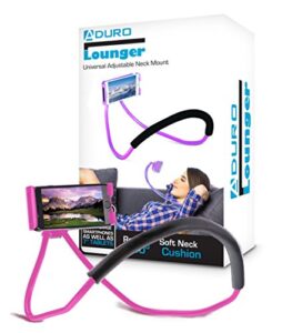 aduro phone neck holder, gooseneck lazy neck phone mount to free your hands for iphone android smartphone