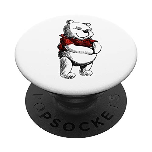 Disney Winnie The Pooh Sketch PopSocket PopSockets PopGrip: Swappable Grip for Phones & Tablets