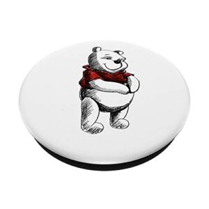 Disney Winnie The Pooh Sketch PopSocket PopSockets PopGrip: Swappable Grip for Phones & Tablets