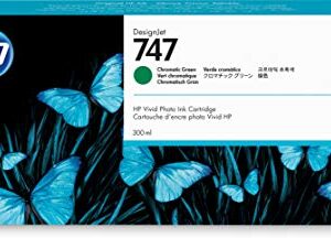 HP 747 Chromatic Green 300-ml Genuine Ink Cartridge (P2V84A) for DesignJet Z9+ Large Format Printers